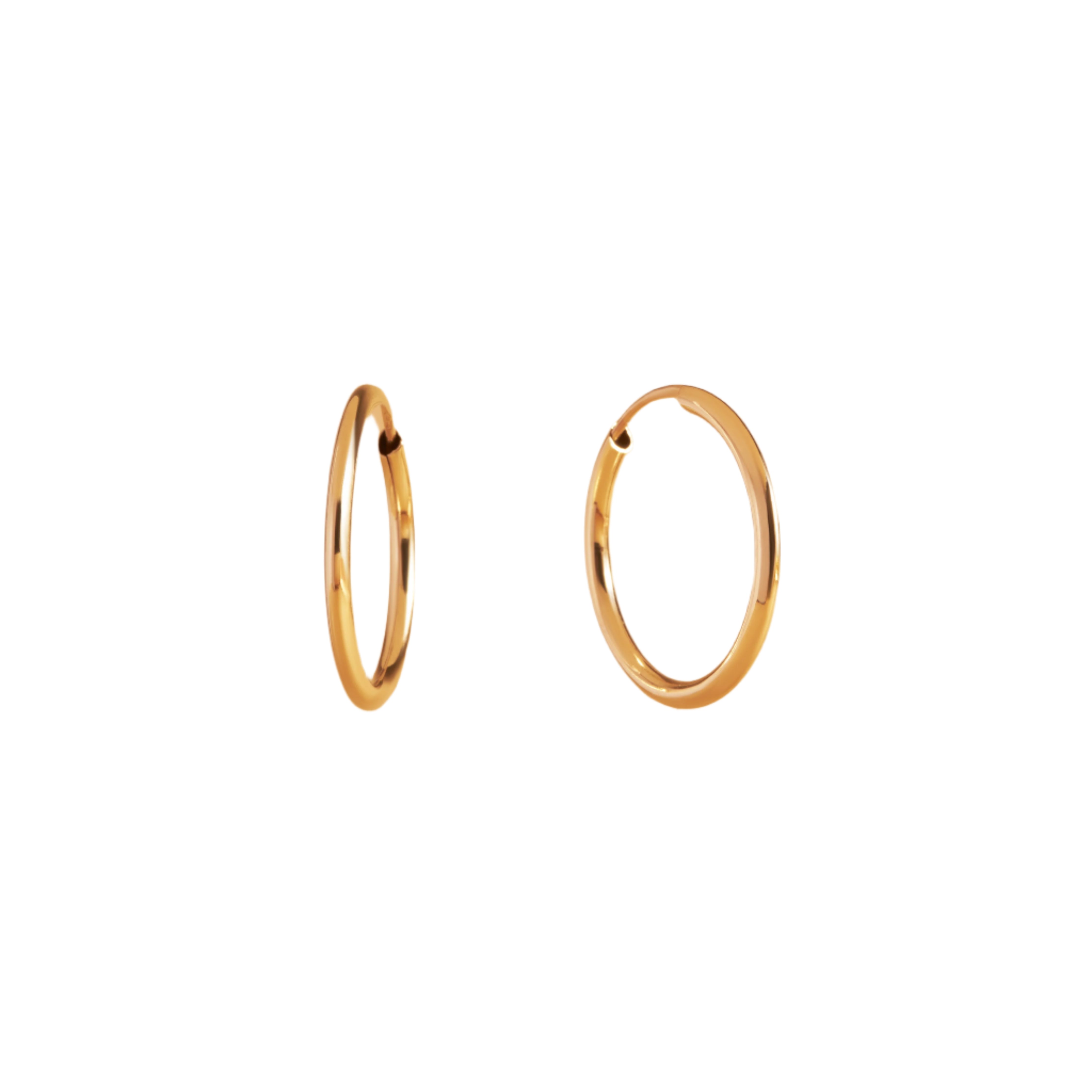 Aros Clásicos de Oro Amarillo 14K 18mm – KONSENS