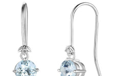 Aros Aguamarina y Diamante – KONSENS